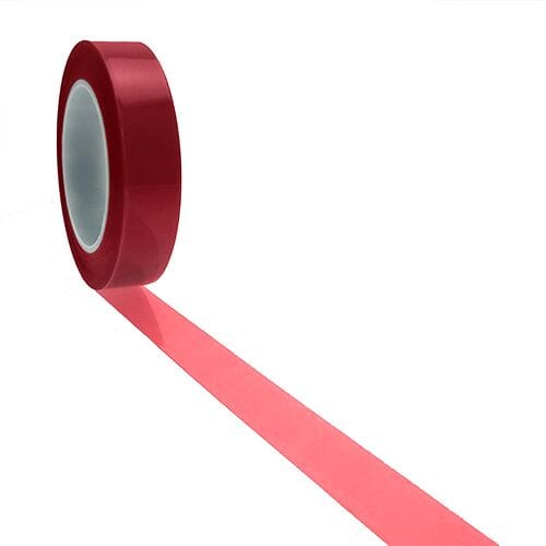 Thin red adhesive tape store